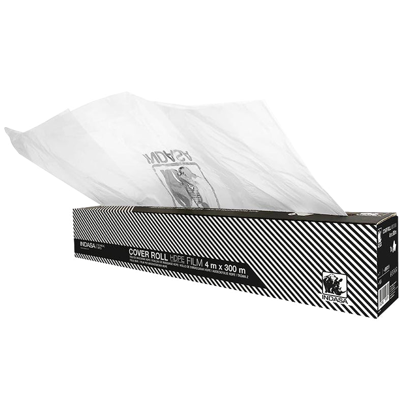 INDASA Folia maskująca lakiernicza HDPE, folia ochronna w rolce 4m x 3 ...